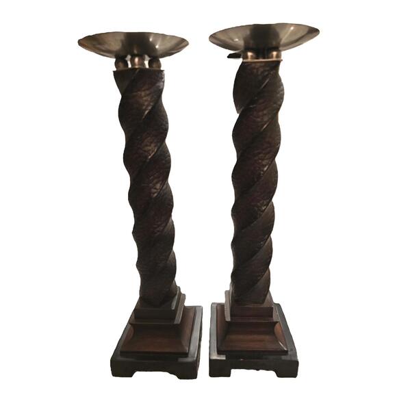 Accents | Rare Vintage Austin Kinder Collection Candle Pillar Set ...